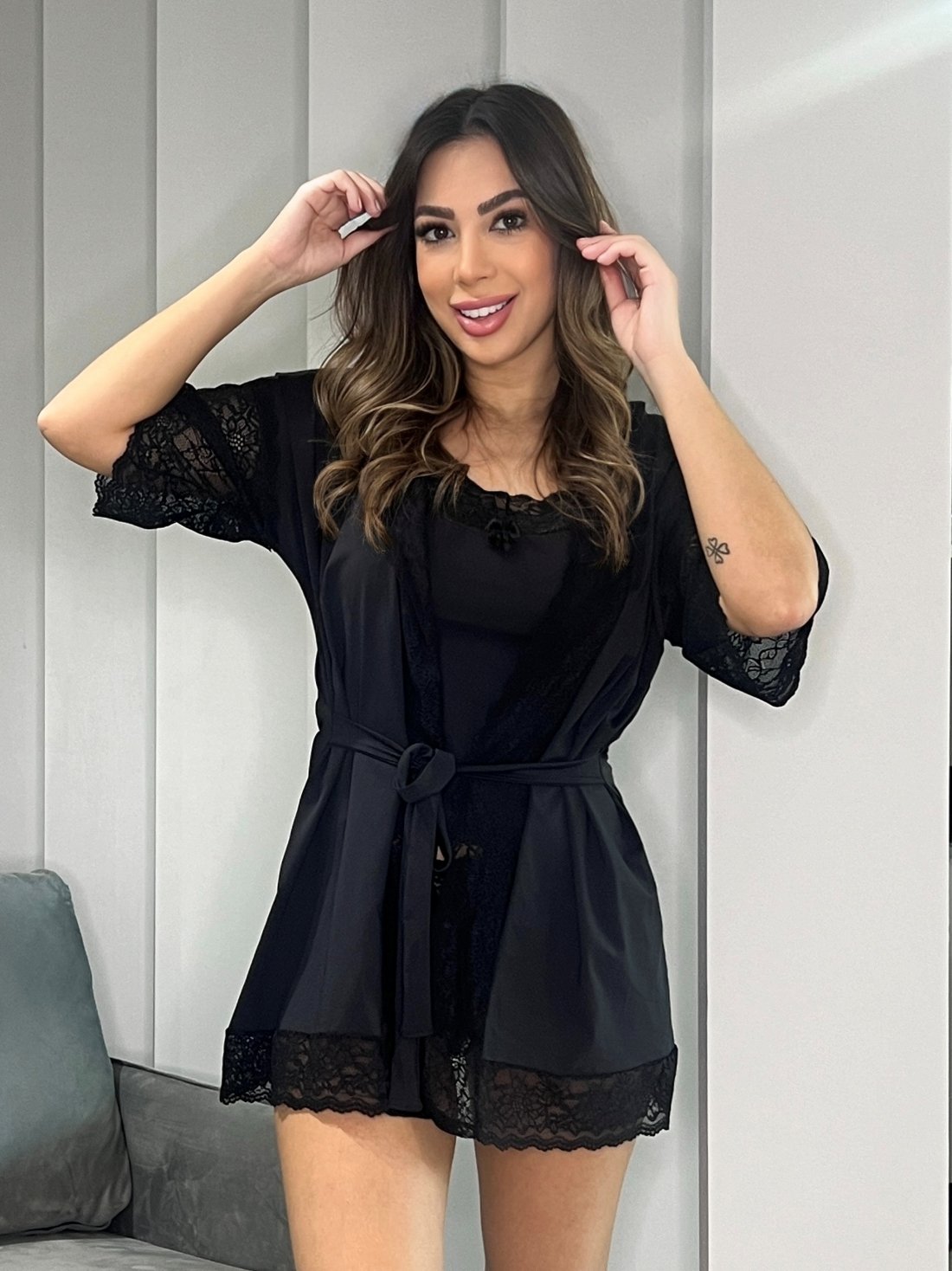 KIT Robe + Baby Doll - Aninha Intimates Lingerie